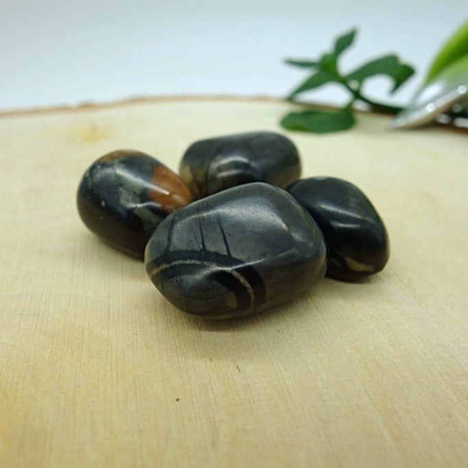 Pierre roulée Jaspe Picasso | Lithothérapie – Atelier Jeppeto